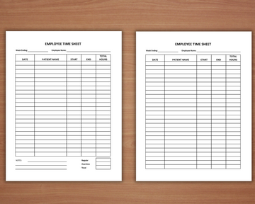 Time Sheets – Designs By Blue Star