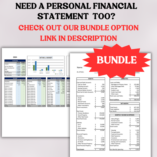 Monthly Budget - Blue (Excel) – Designs By Blue Star