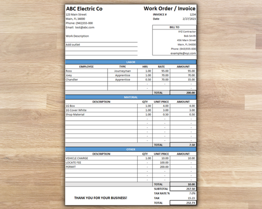 Invoices & Order Forms – Designs By Blue Star