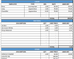 Invoice with Labor & Material Breakdown (Excel & PDF) – Designs By Blue ...