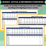 Easy To Use Budget Excel Spreadsheet (Blue) – Designs By Blue Star
