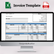 Invoice with Labor & Material Breakdown (Excel & PDF) – Designs By Blue ...