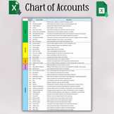 Chart of Accounts (Excel & Google Sheets) – Designs By Blue Star