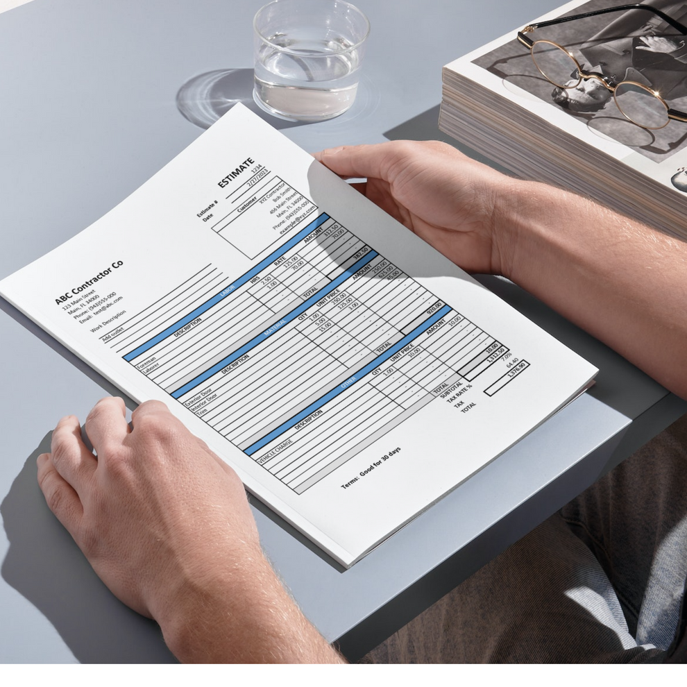 Estimate Template with Labor & Material Breakout (Google Sheets ...