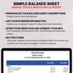 Balance Sheet with Prior Year (Google Sheets) – Designs By Blue Star