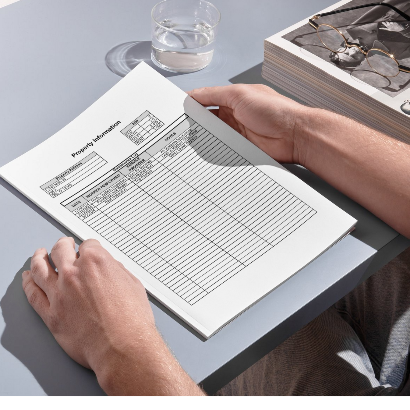 Rental Property Maintenance Log – Designs By Blue Star