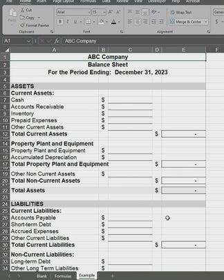 Editable Balance Sheet Template – Google Sheets, Excel & PDF Forma ...